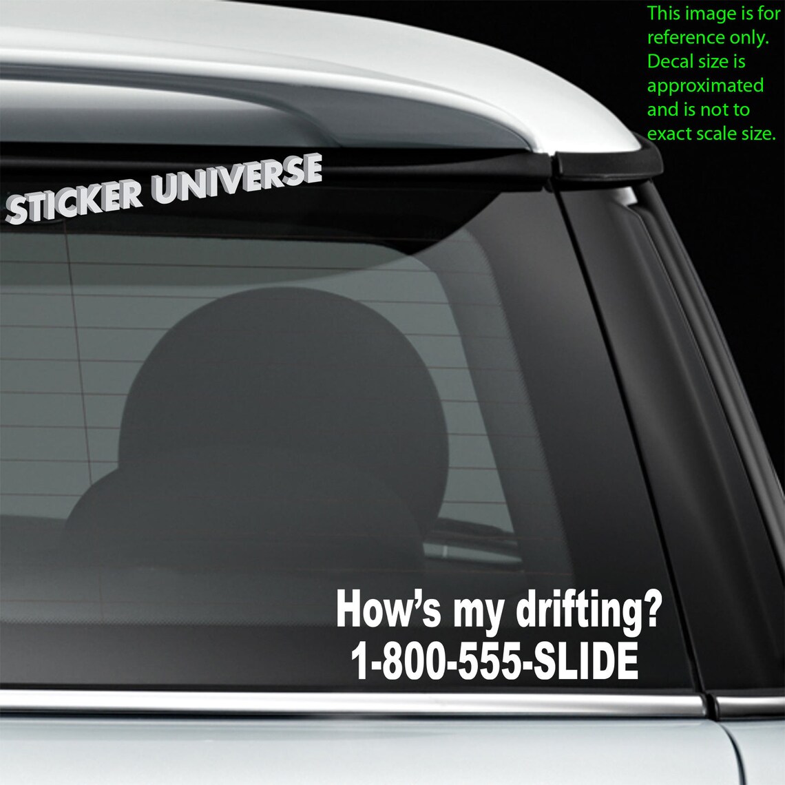 Funny Car Window Knocker Bumper Sticker Drift Street Race 0649 - Etsy ...