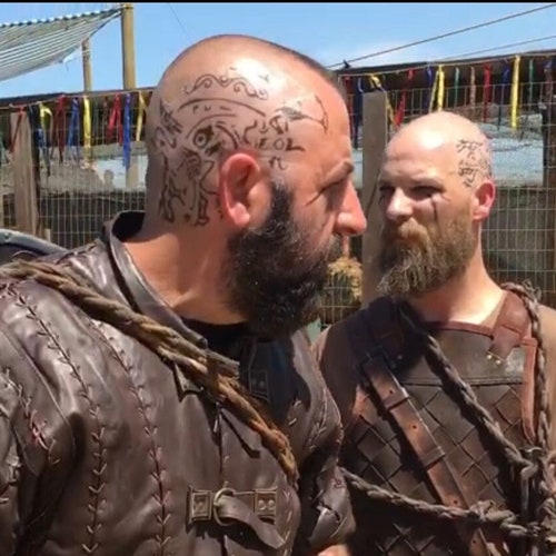 Viking Ragnar Head Temporary Tattoos for Cosplayers - Etsy