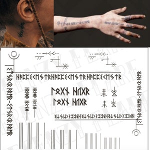 Atreus GOW Temporary Tattoos for Cosplayers. 2 Sizes of Each Design ...