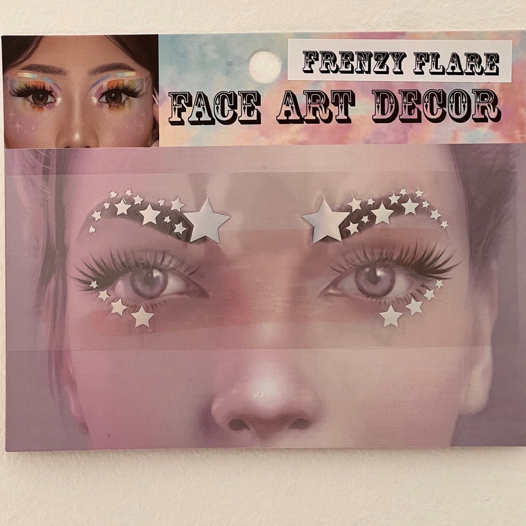 Rockstar Face Sticker. Star Face Decorations. Music Costume Accessory ...