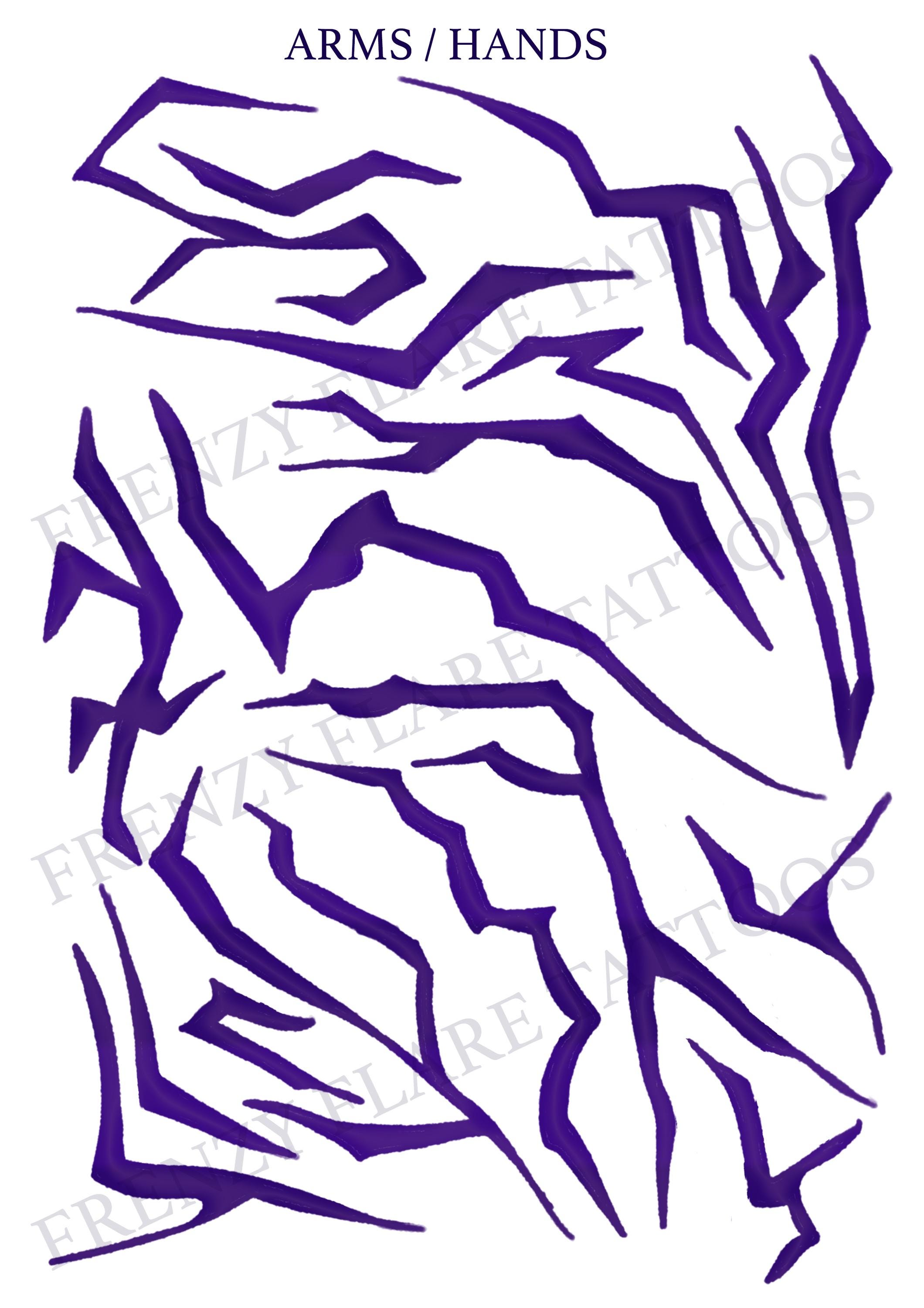 Jinu Demon Marks Temporary Tattoos for Cosplay , Saja Boys Costume - Etsy