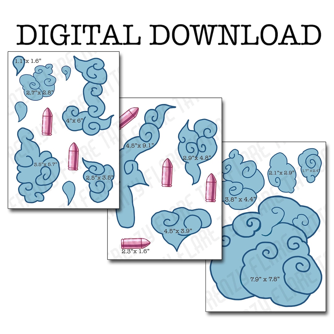 Jinx Tattoo Designs DIGITAL DOWNLOAD for Cosplayers. Full Set of 21 ...