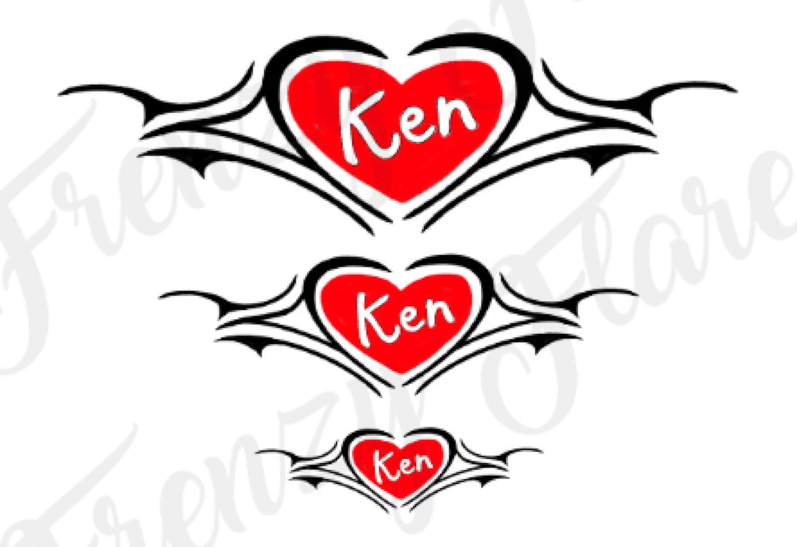 Tramp Stamp Temporary Tattoo, Funny Tattoo for Costume. 3 Copies in ...