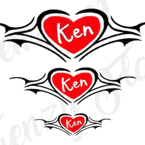 Tramp Stamp Temporary Tattoo, Funny Tattoo for Costume. 3 Copies in ...