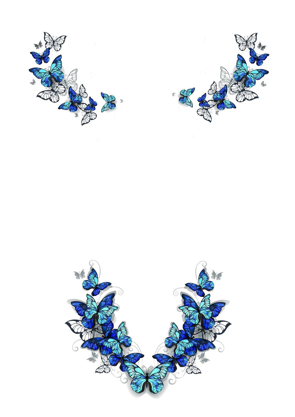 Butterflies Intimate Temporary Tattoos. Cute Pasties and - Etsy UK