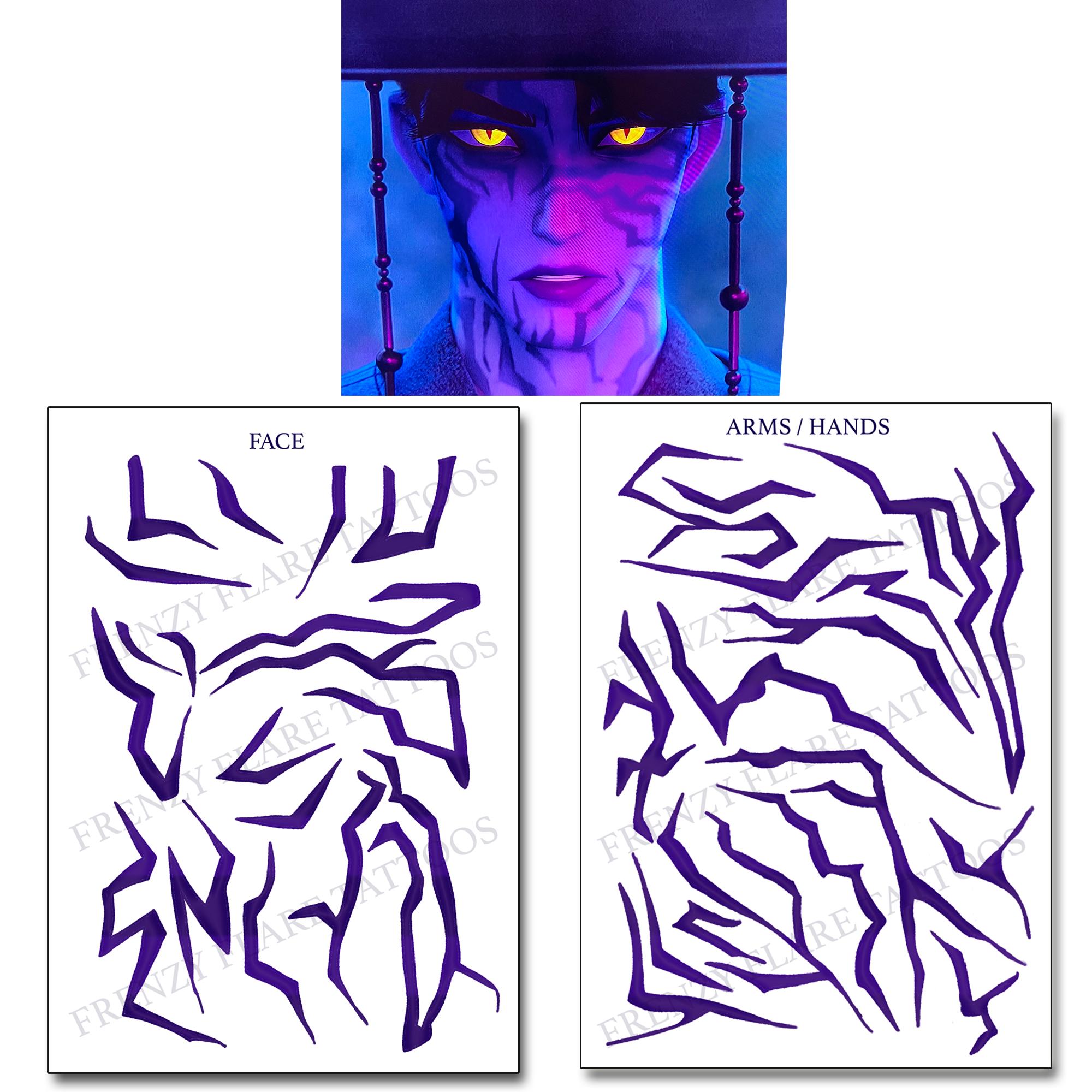 Jinu Demon Marks Temporary Tattoos for Cosplay , Saja Boys Costume - Etsy