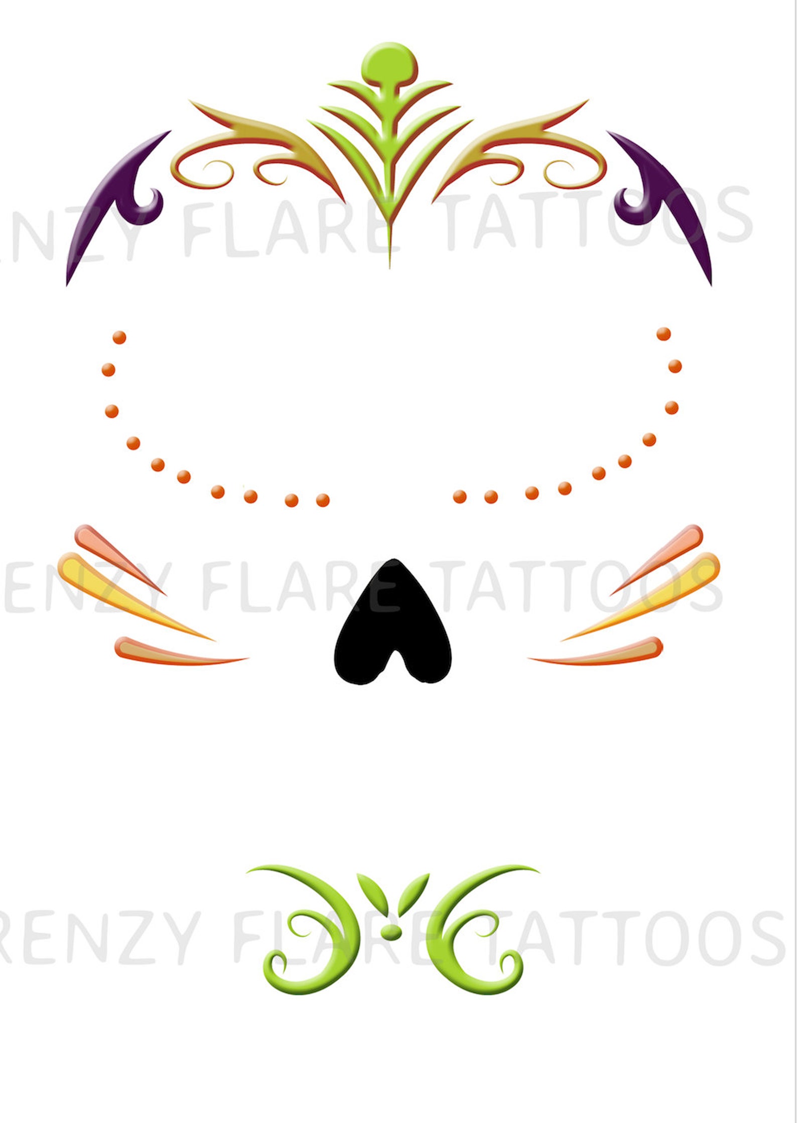 Hector Face Temporary Tattoos for Coco Inspired Costume - Etsy
