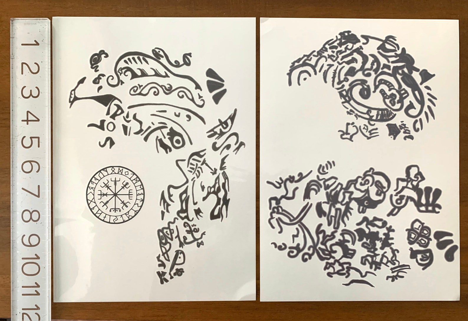 Viking Ragnar Head Temporary Tattoos for Cosplayers | Etsy