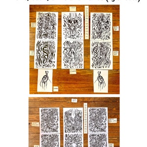 V From Devil May Cry 5 Temporary Tattoos for Cosplayers. Front, Back ...