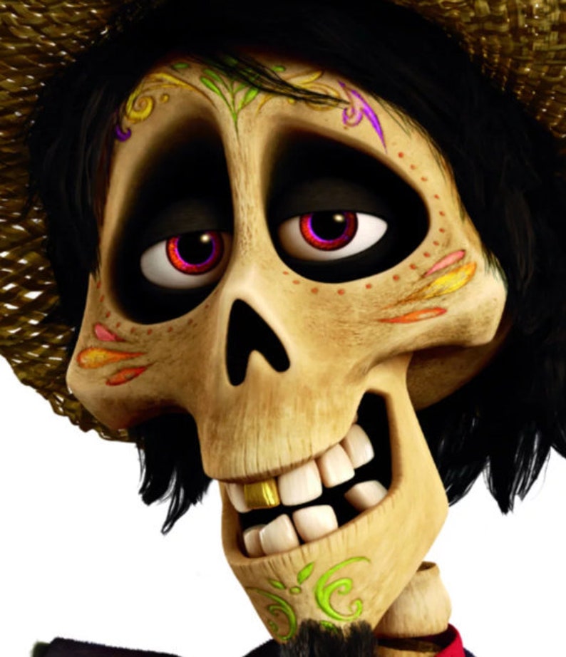 Hector Face Temporary Tattoos for Coco Inspired Costume - Etsy