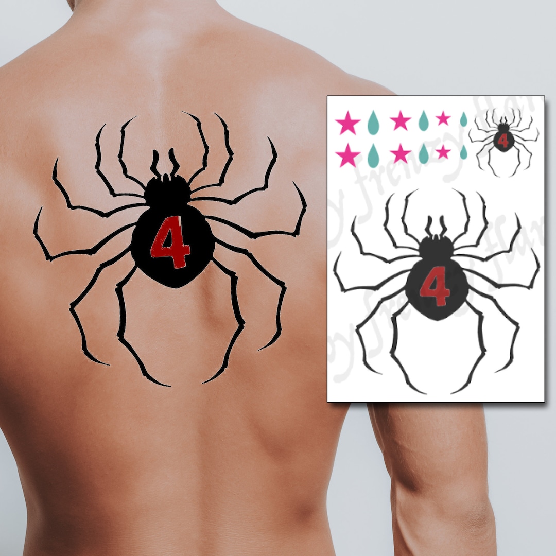 Hisoka Phantom Troupe Spider With Number Temporary Tattoos for ...
