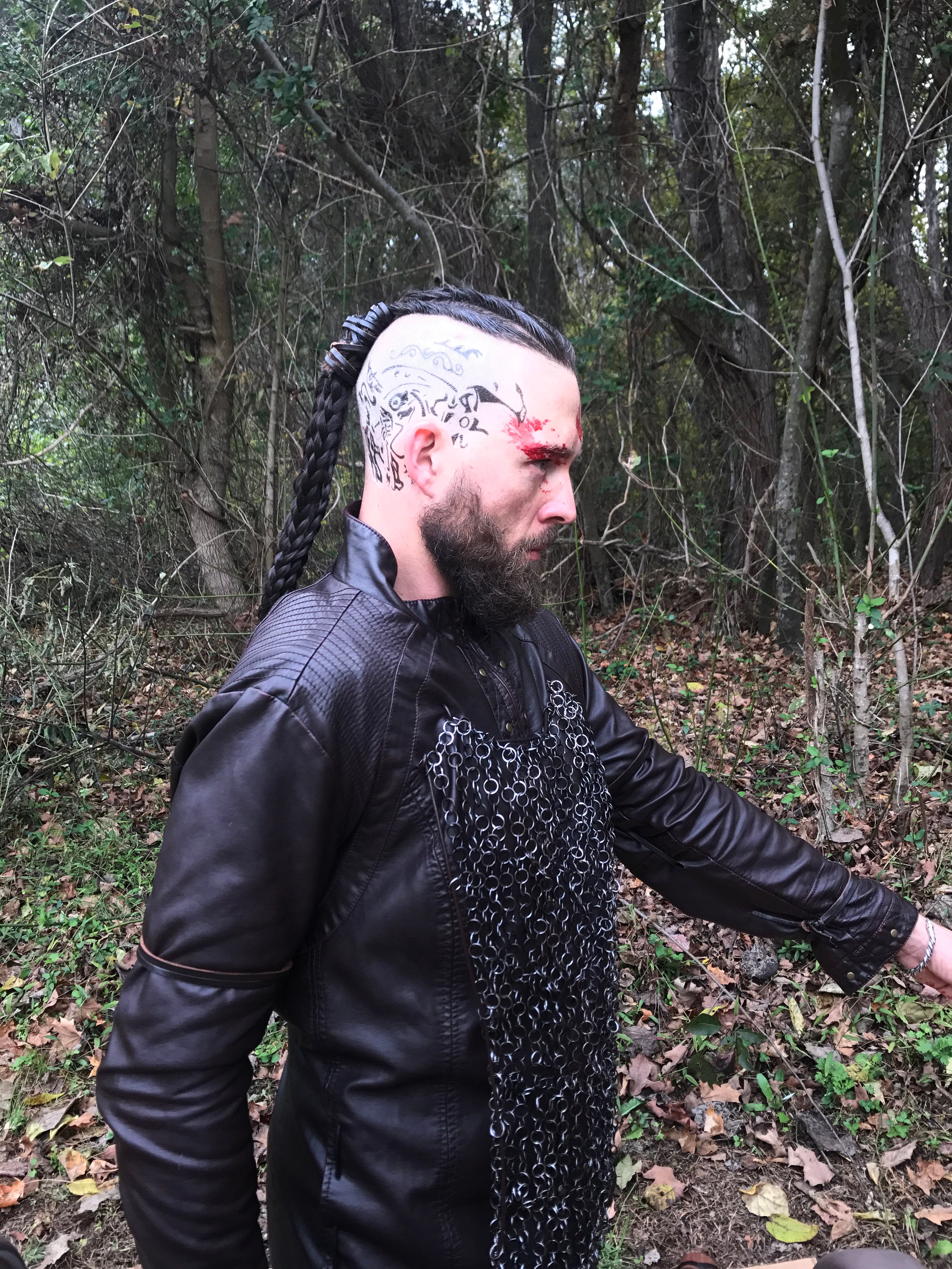 Viking Ragnar Head Temporary Tattoos for Cosplayers | Etsy