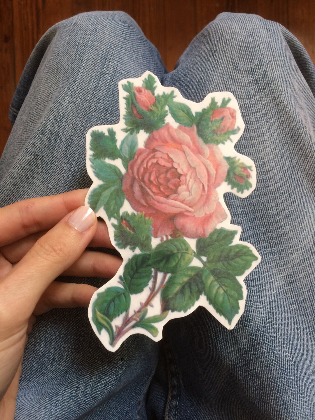 Rose Temporary Tattoo. Big Floral Tattoo, Available in Small, Medium ...