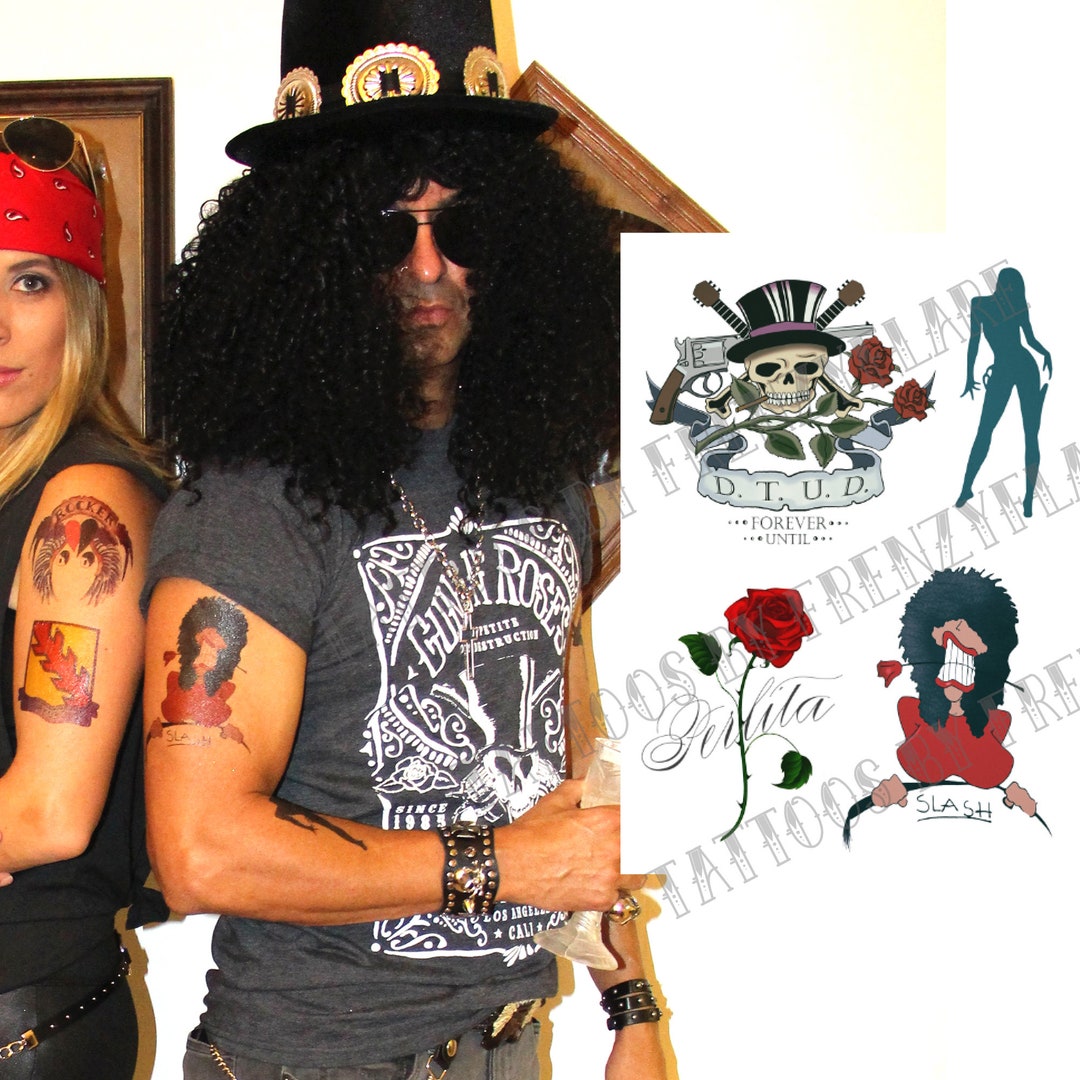 Slash Temporary Tattoos for Cosplayers - Etsy