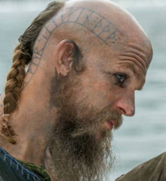 Floki Head Tattoo Vikings for Cosplay. Custom Made to Order. | Etsy