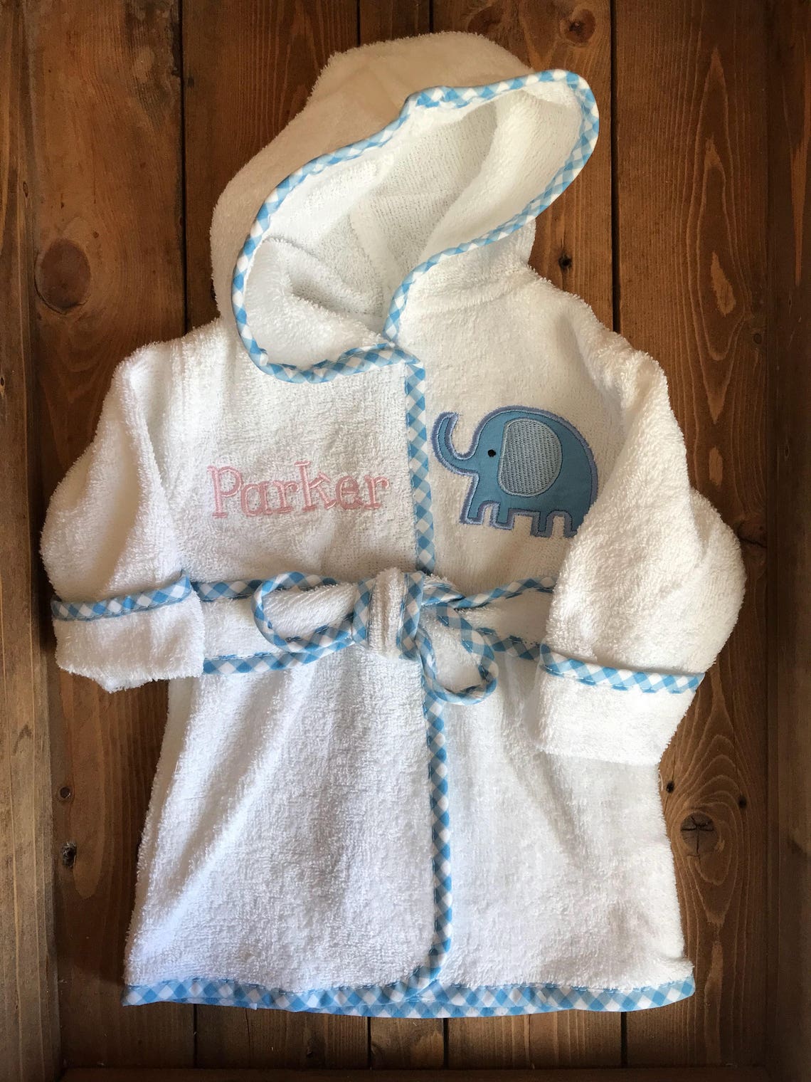 Baby Robe Embroidered with Name | Etsy