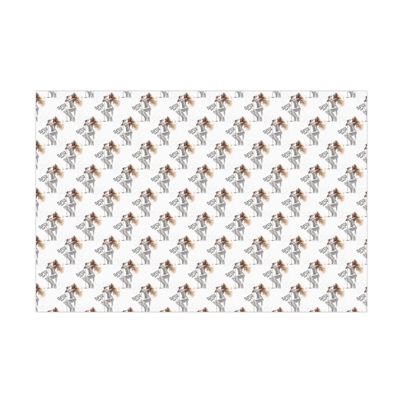 Queen B Renaissance Wrapping Paper Silver Accents, Luxe Gift Wrap for ...