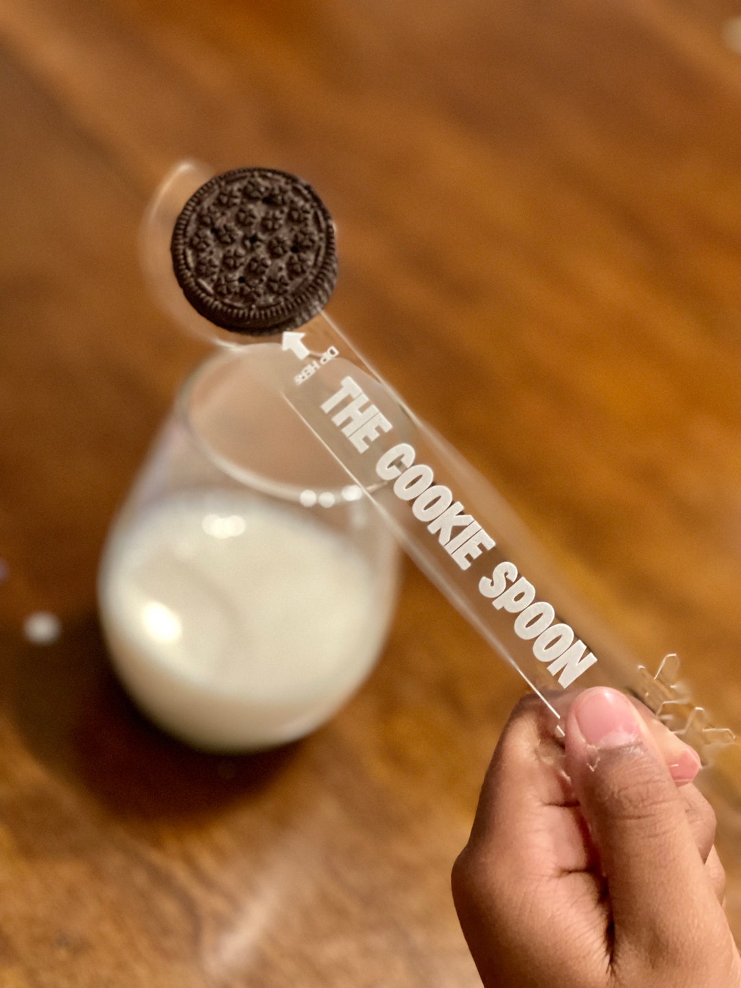 Acrylic Oreo Dunking Spoon - Perfect for Cookie Lovers - Enjoy Milk ...
