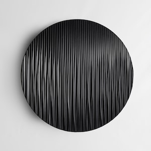 Geometric Wall Art, Wood Circular Sculpture Round Art, Abstract Minimal ...