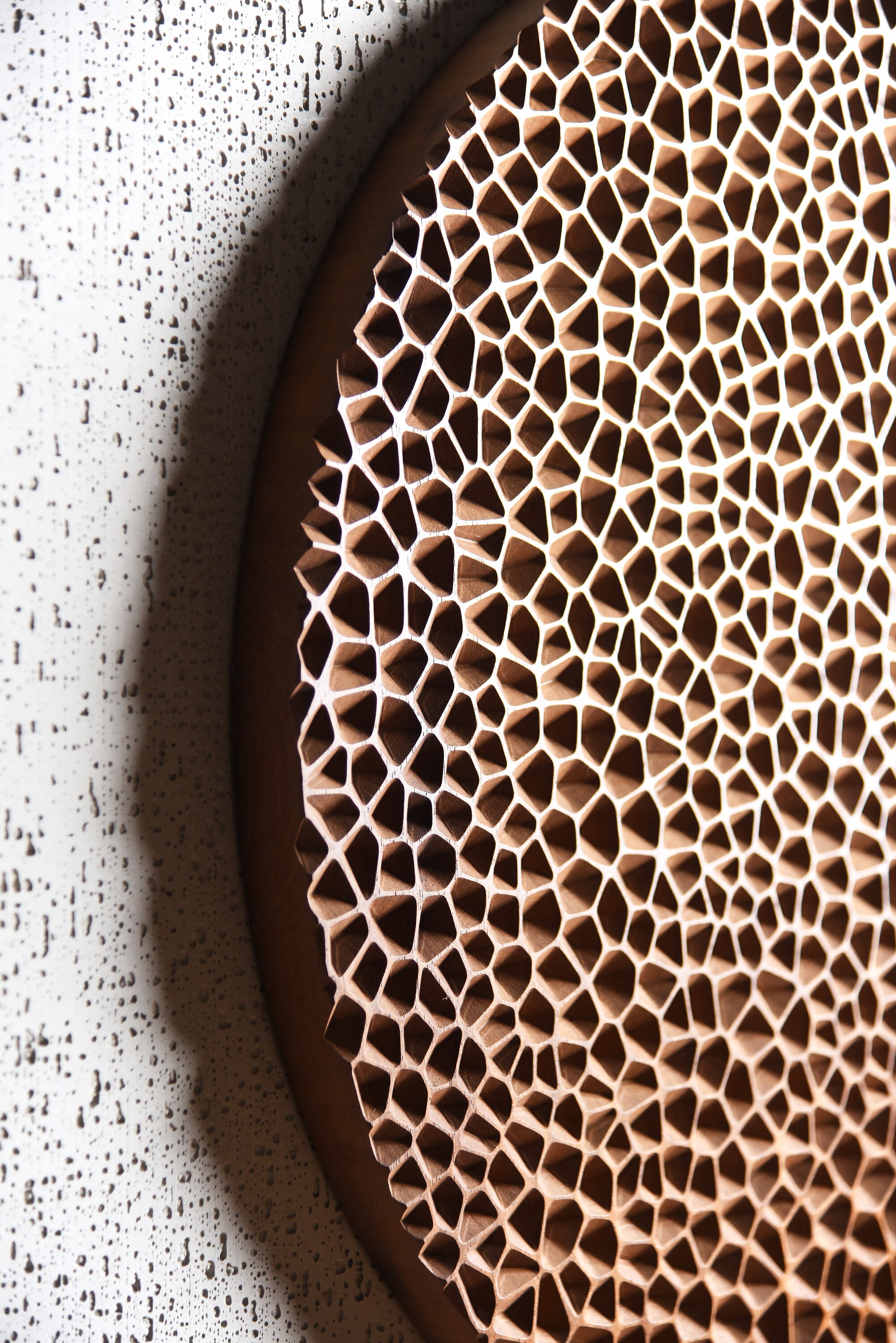 3d Geometric Wood Wall Art Wood Circular Sculpture Round Art - Etsy