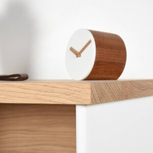 Floating Bedside Tables in Oak and Corian / Bedside Suspended in Mid ...