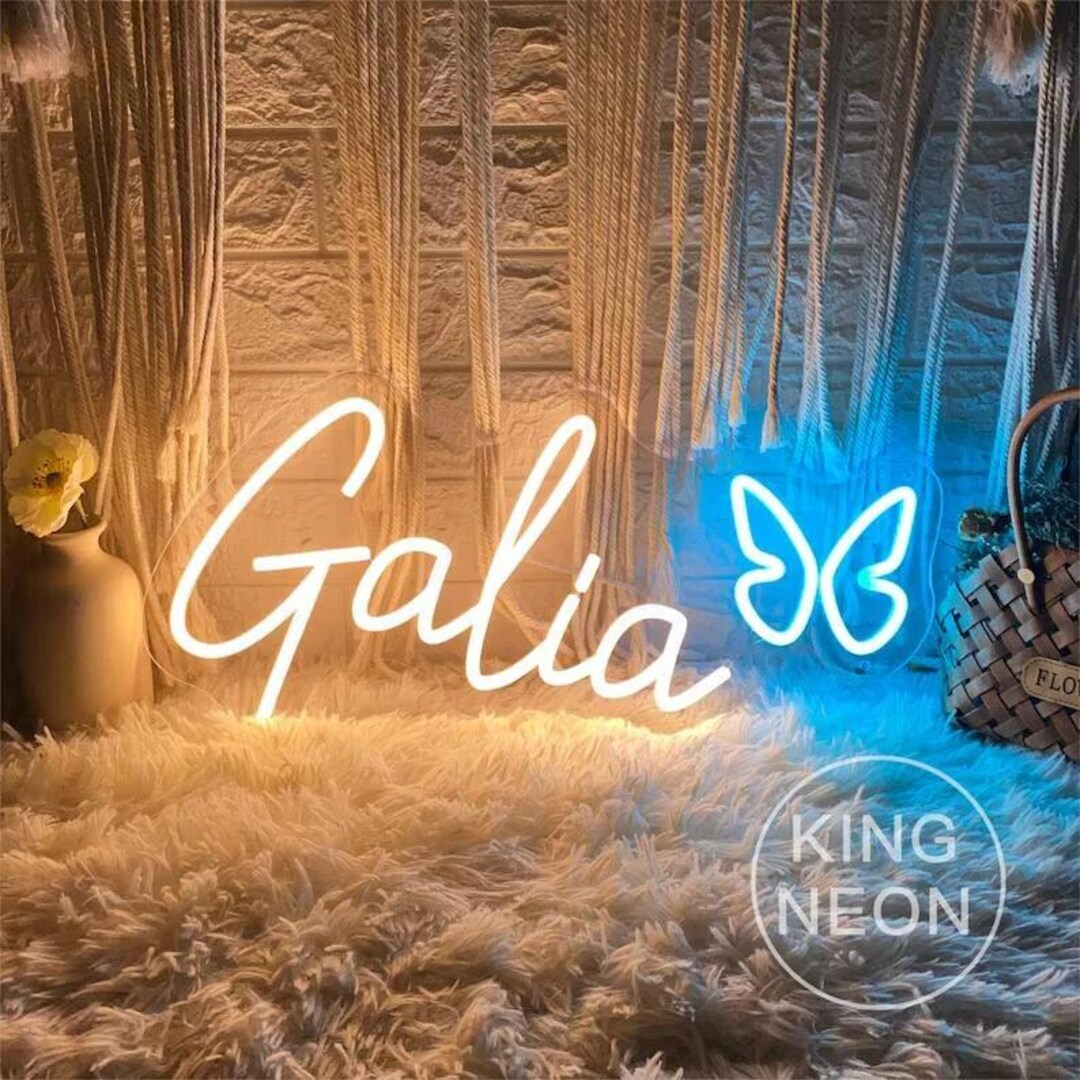 Custom Neon Name Sign,kids Bedroom Neon Sign Light,light up Name Sign ...