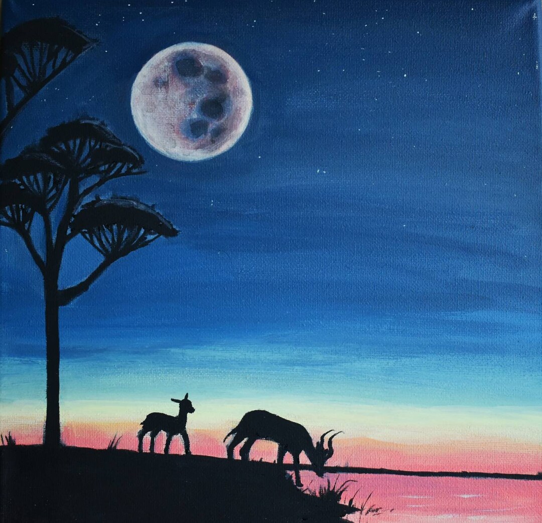 Saharan Sunset 10x10 - Etsy
