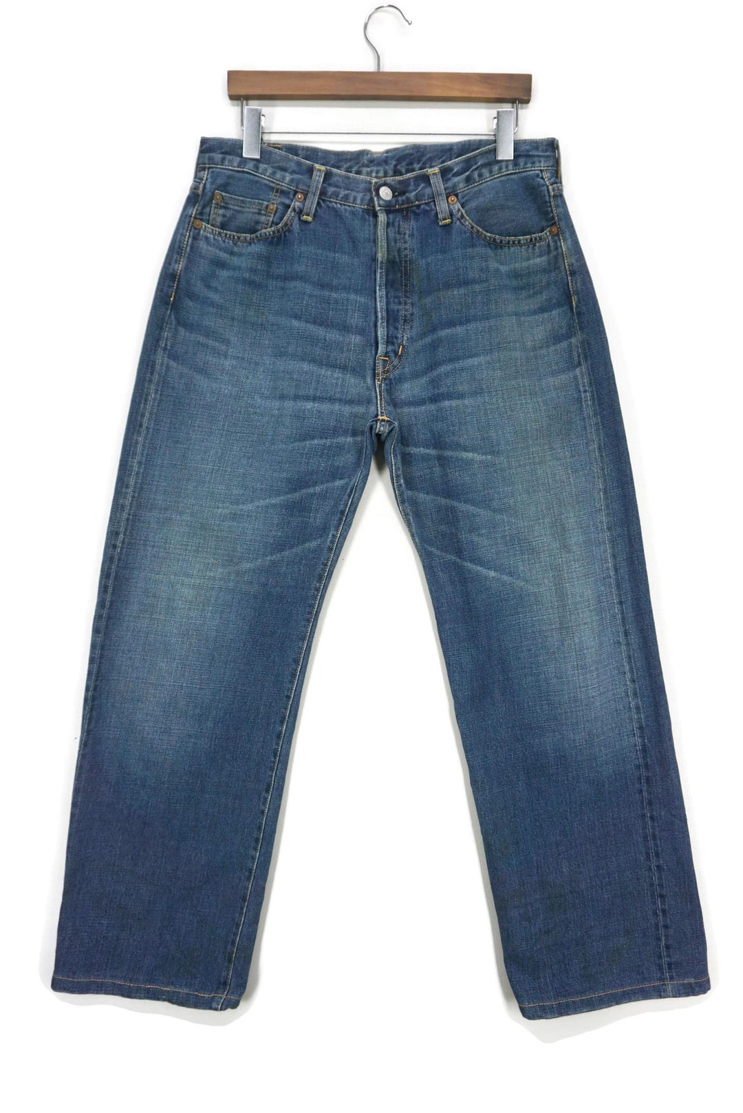 OMNIGOD Selvedge Jeans Made in Japan Size W34xl29.5 Japanese Relaxed ...