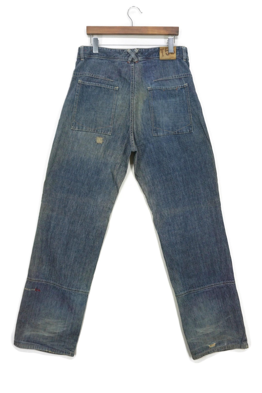 Vintage 555 Triple Five Soul Baggy Jeans - Distressed Hip Hop Skate ...