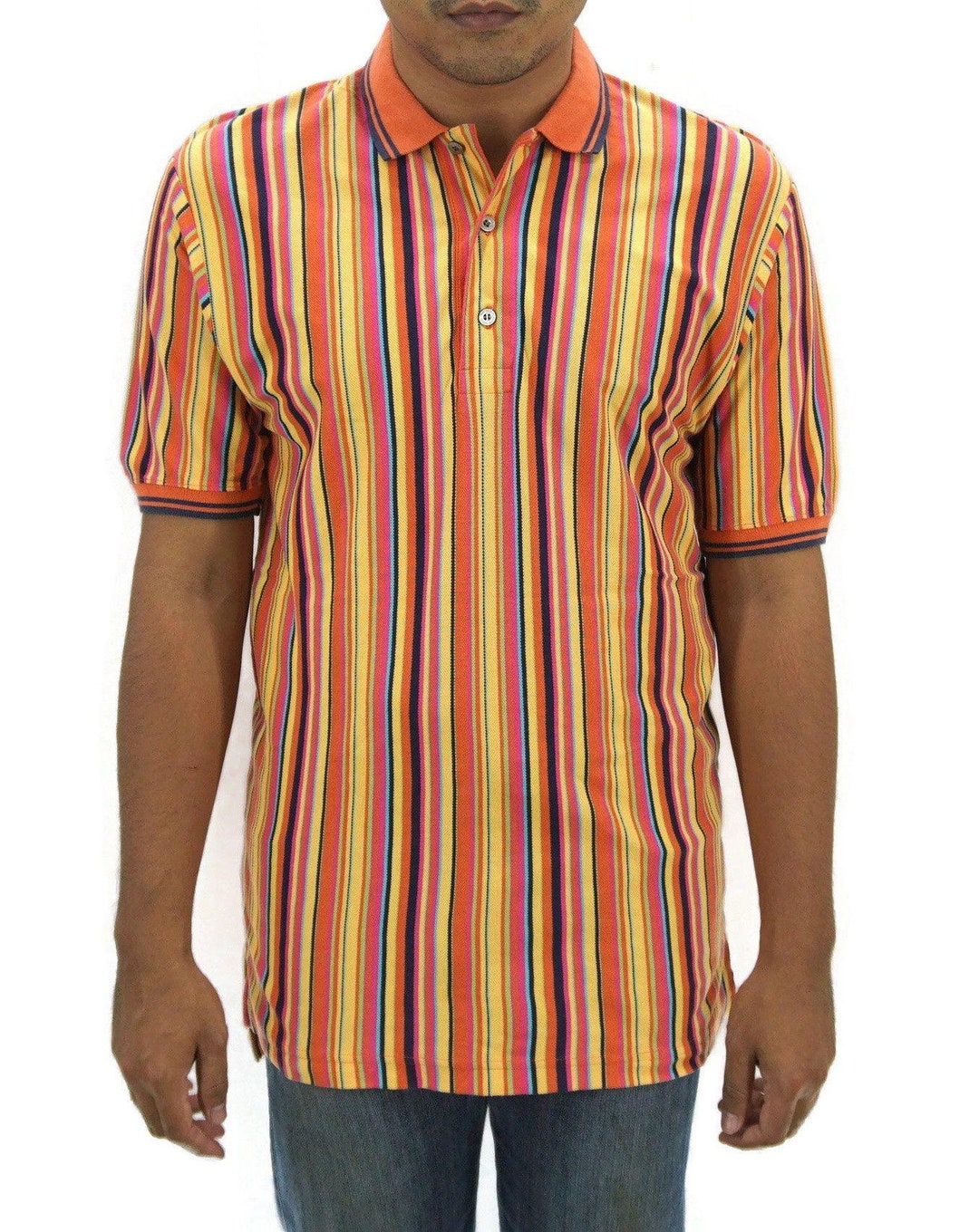 Vintage Junko Shimada Golf Polo Shirt: Multicolor Stripe, Size S - Etsy ...