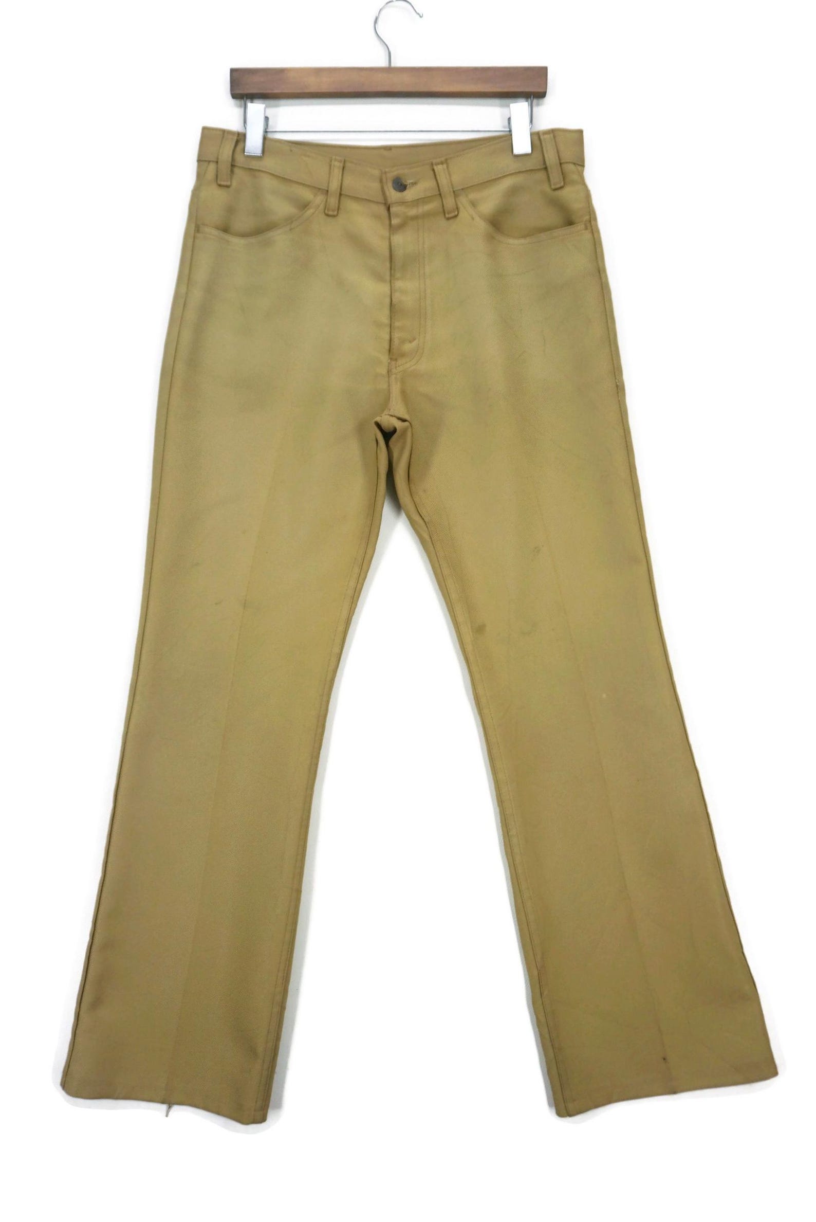 Vintage Levi's Sta Prest Pants Size W34xl31.5 USA Made 70s Bootcut ...