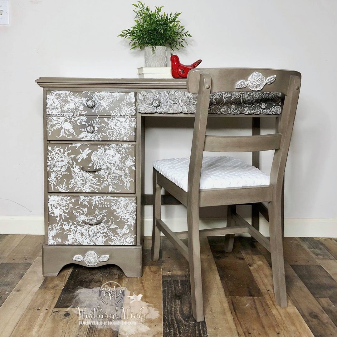 IOD Rose Toile Stamp Ink Stamp Floral Design Classic Rose - Etsy