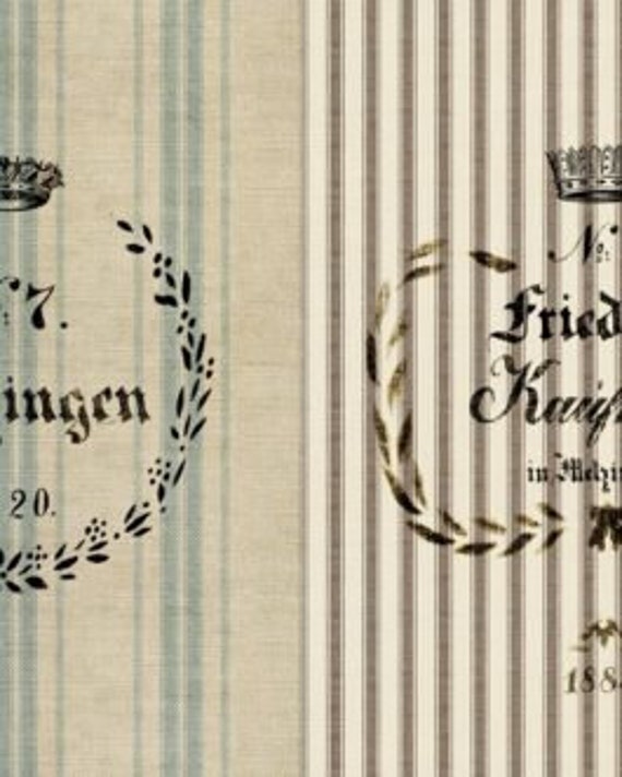 Roycycled Flour Sack Blocks 20 X 30 Decoupage - Etsy