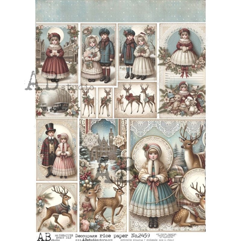 Christmas Rice Paper - Etsy