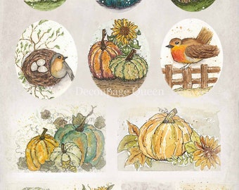 Autumn Rice Paper - Etsy
