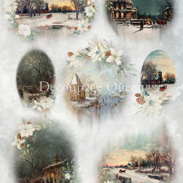Landscape Scene Decoupage Paper - Etsy