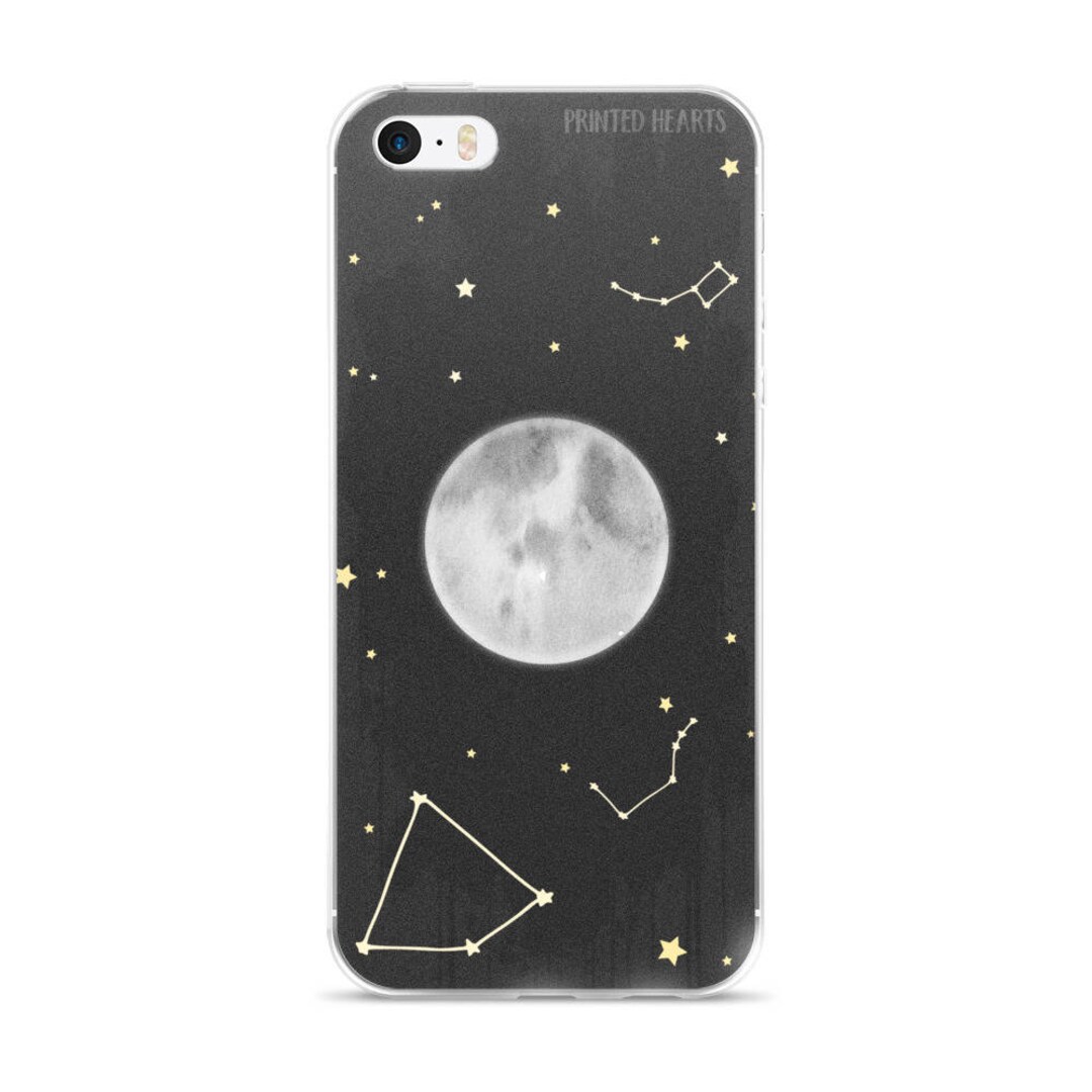 Full Moon iPhone Case, Moon and Stars iPhone Case, Outer Space iPhone ...