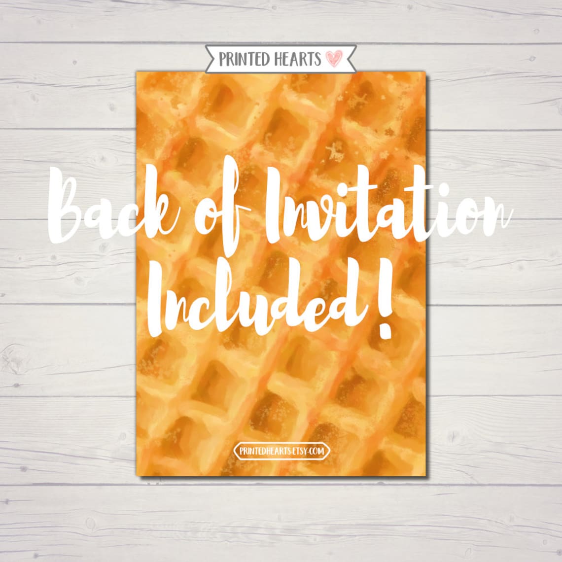Waffle Birthday Party Invitation - Kids Birthday Party - Waffles Invite ...