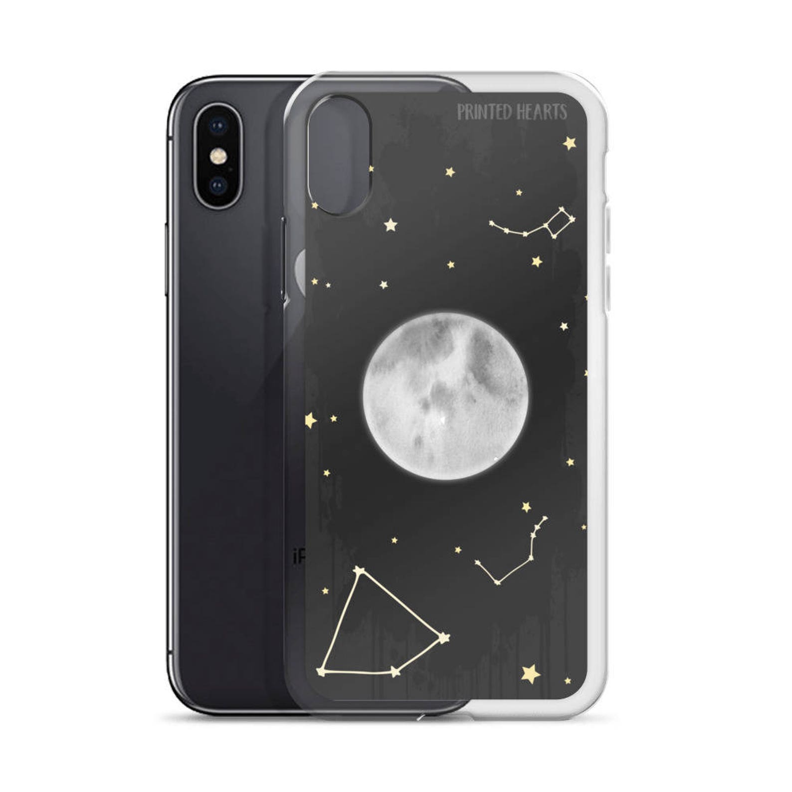 Full Moon Iphone Case Moon and Stars Iphone Case Outer Space - Etsy
