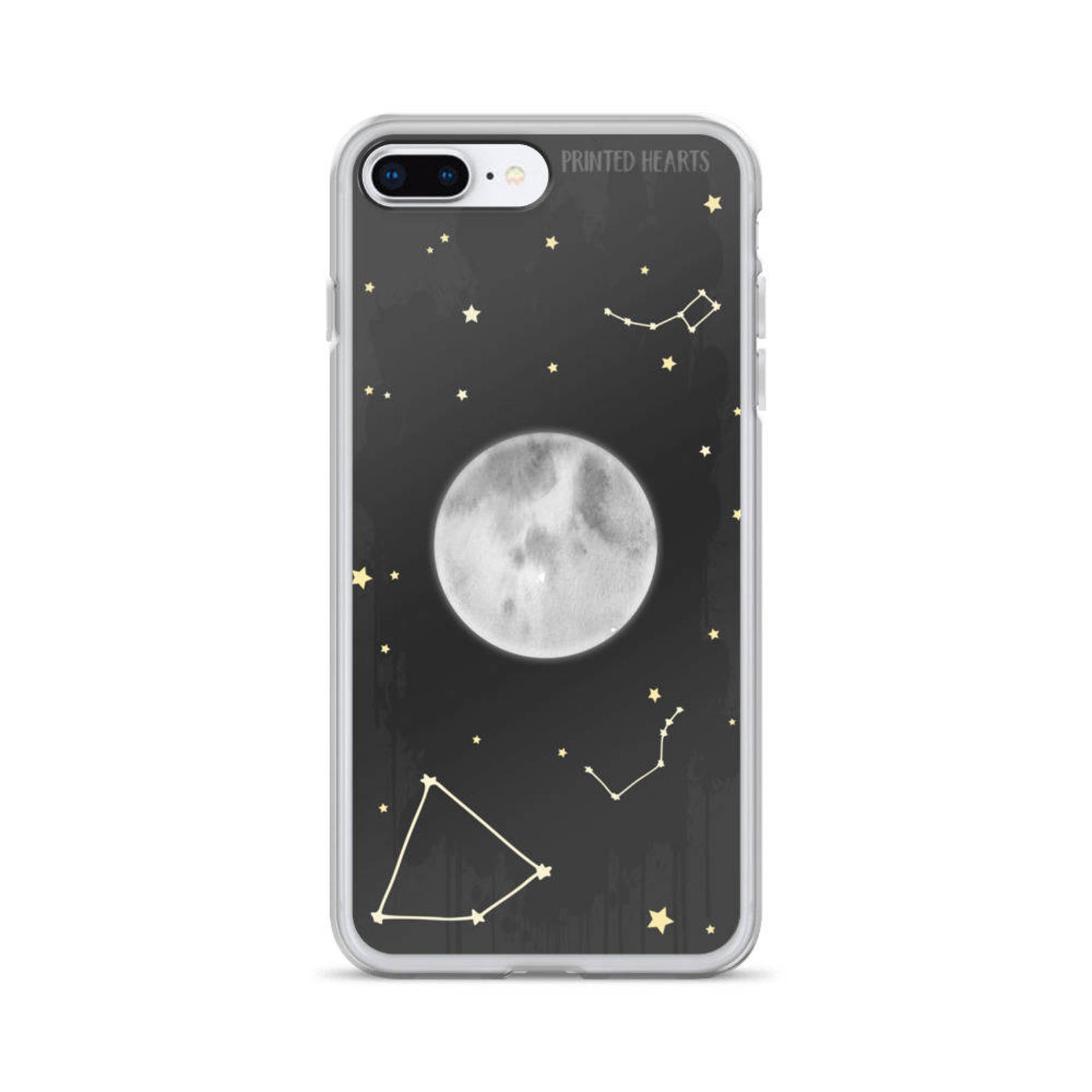 Full Moon iPhone Case Moon and Stars iPhone Case Outer Space - Etsy