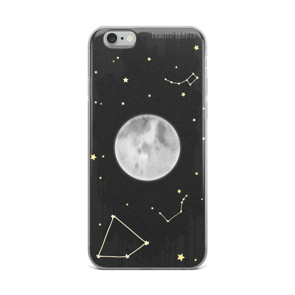 Full Moon iPhone Case, Moon and Stars iPhone Case, Outer Space iPhone ...