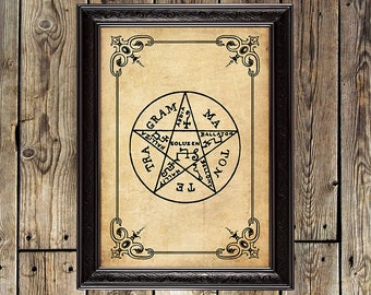 Goetia Demons Poster. 72 Demons of Solomon Occult Print | Etsy