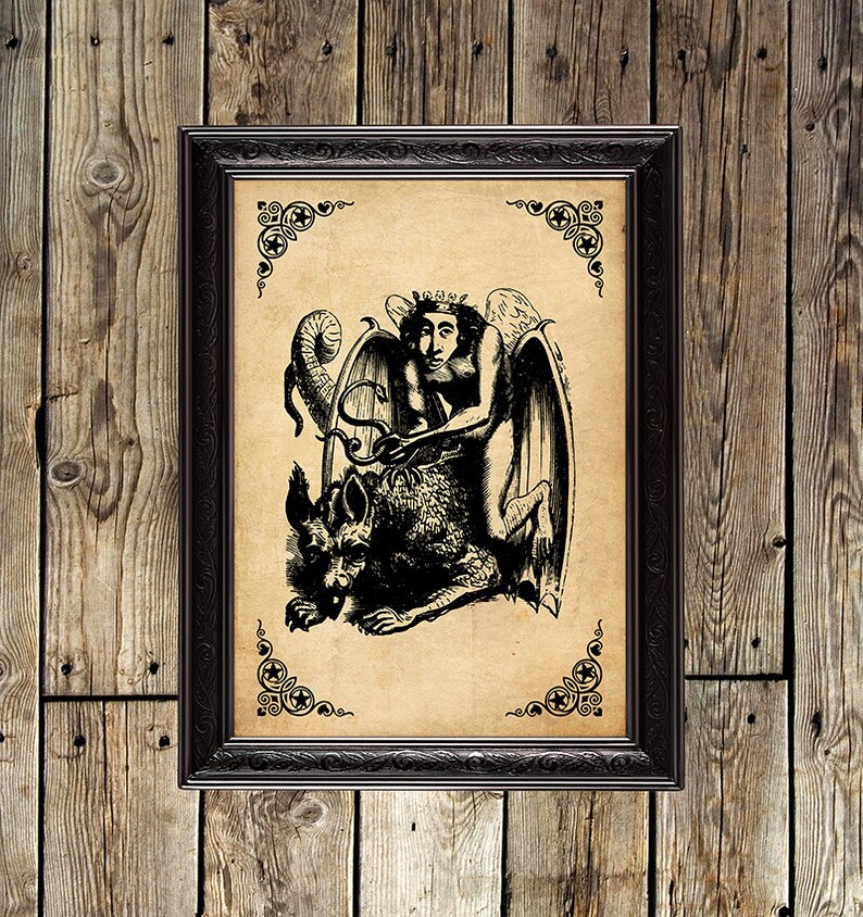Demon Demon Astaroth Dark Gothic Grimoire esoteric | Etsy