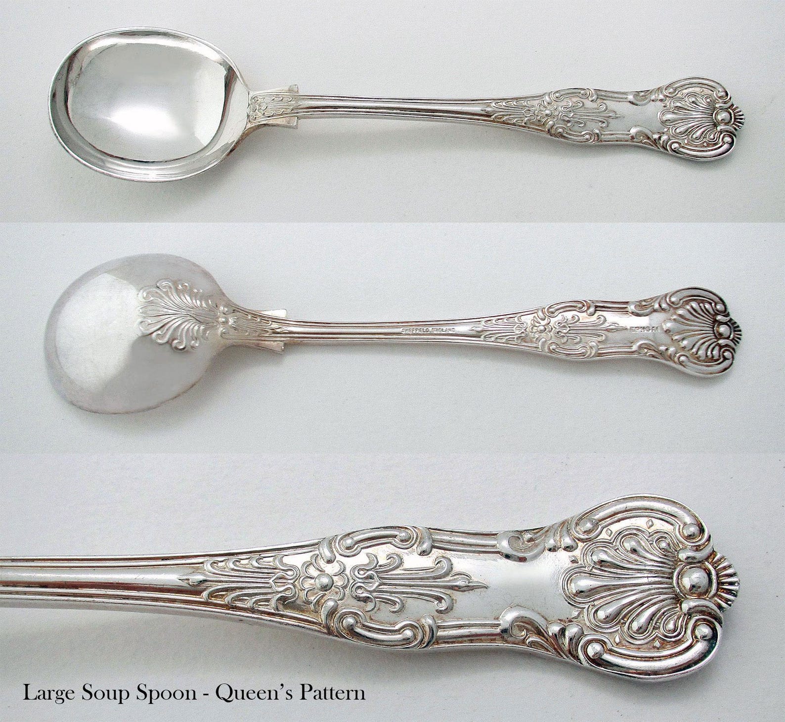 Rare Queens Pattern Sheffield C1880 Antique Silver Plated Cutlery ...