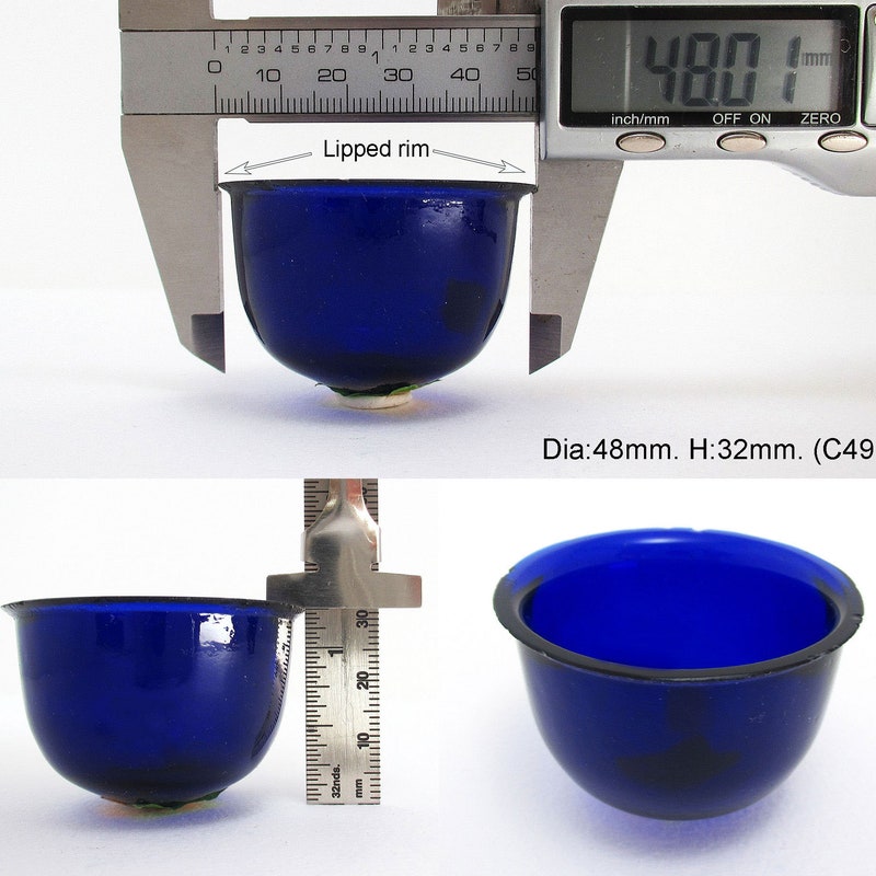 Bristol Blue Glass Bowl - Etsy