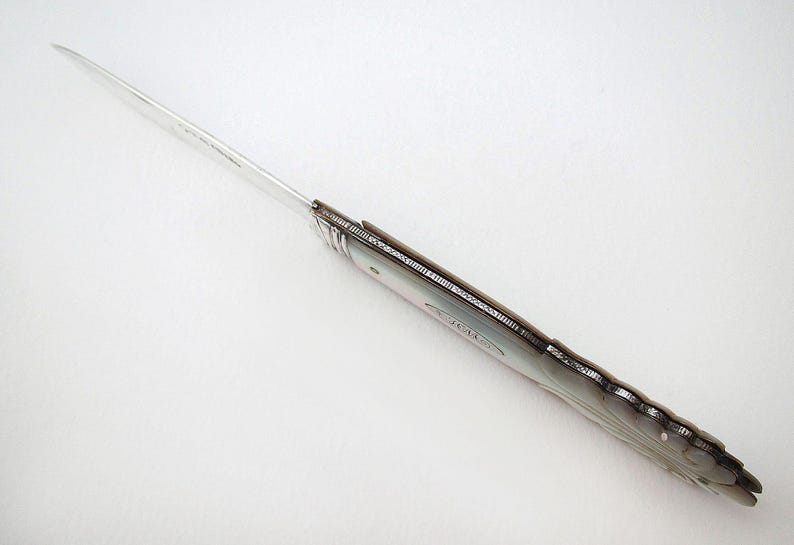 Large Antique Victorian 1857 Sheffield Sterling Silver & Mother of ...