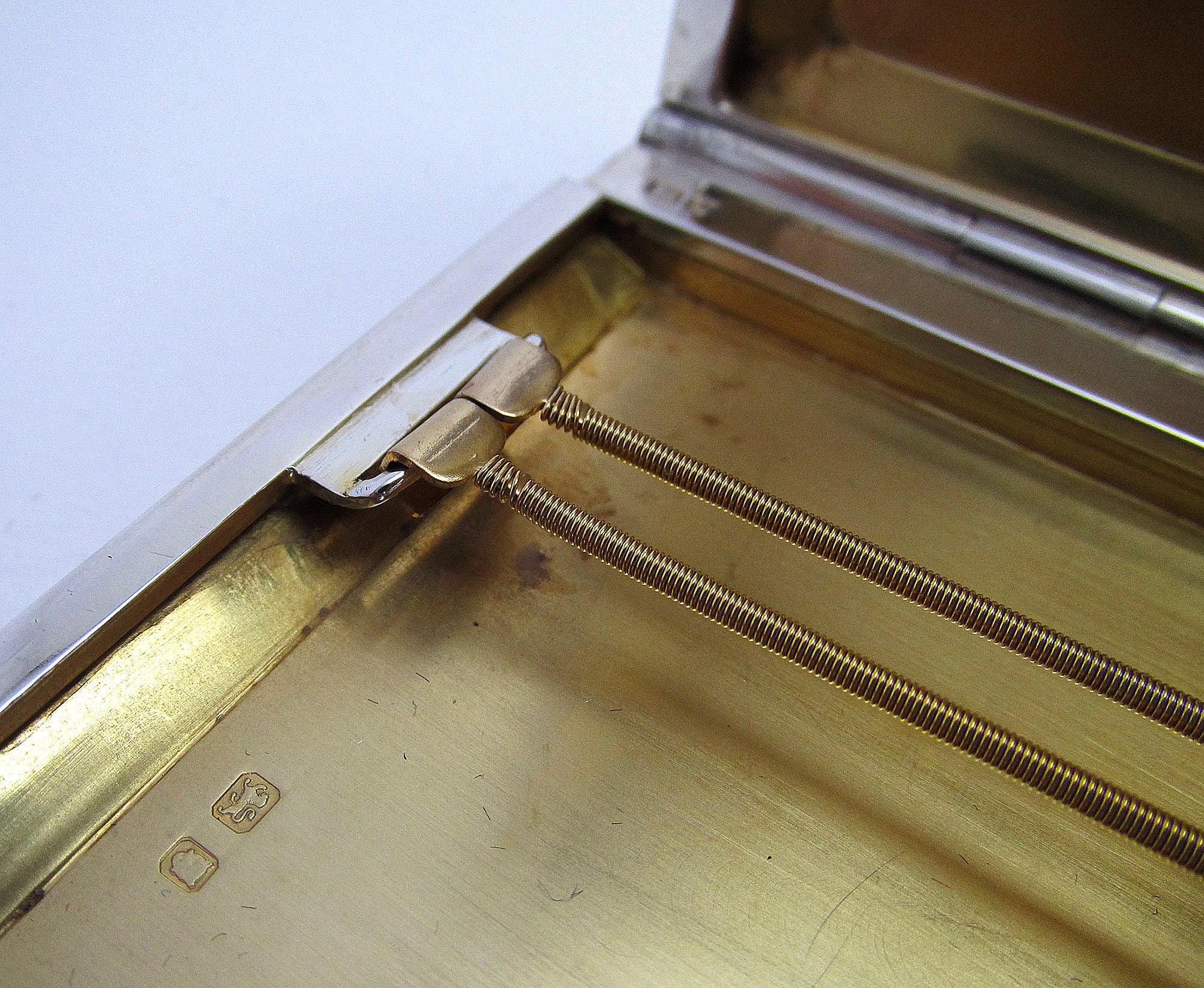 Rare Alfred Dunhill 1964 Large Solid Sterling Silver Cigarette Case ...