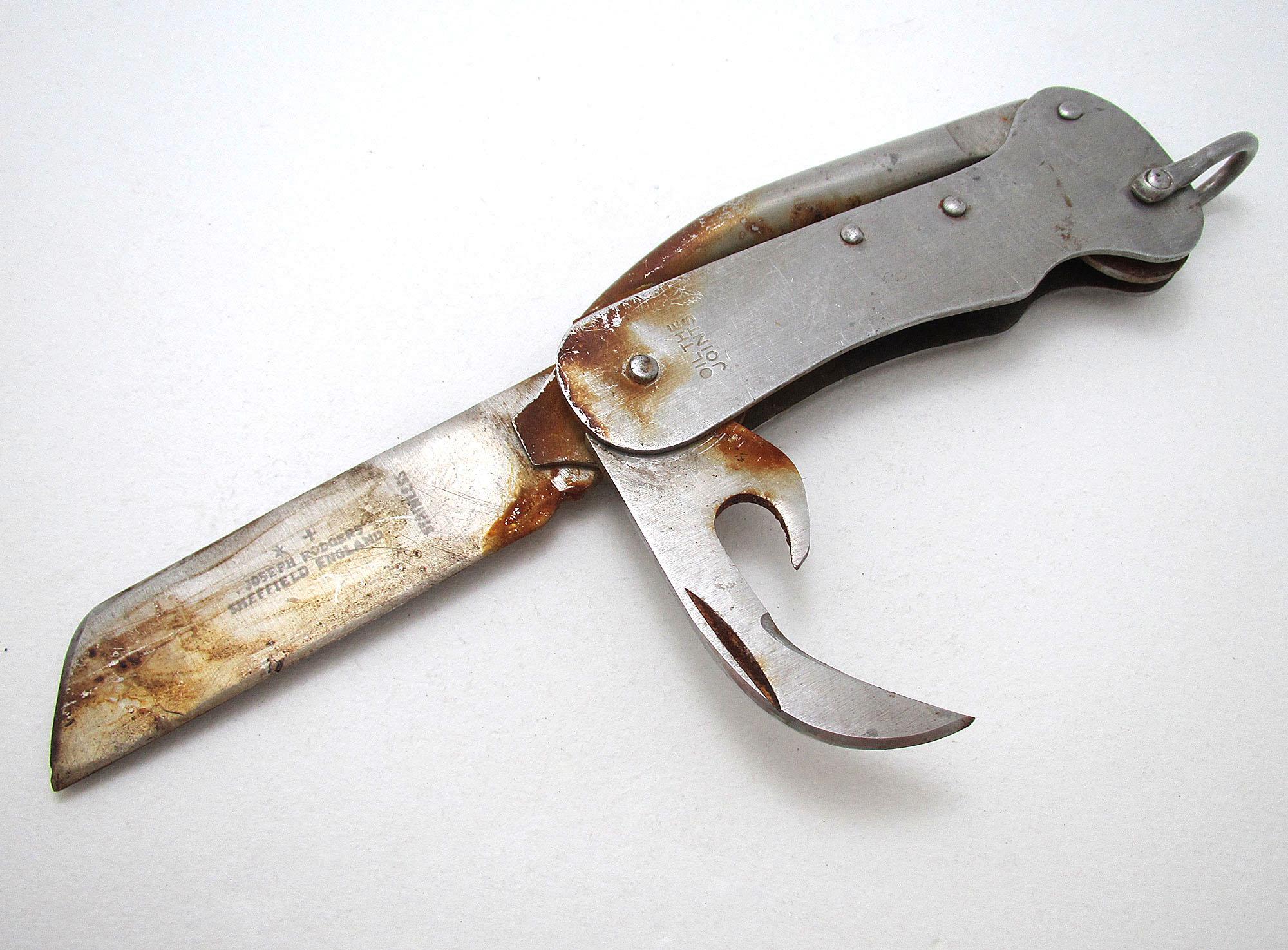 British Army MOD Issue Vintage Folding Stainless Steel Penknife 580 ...