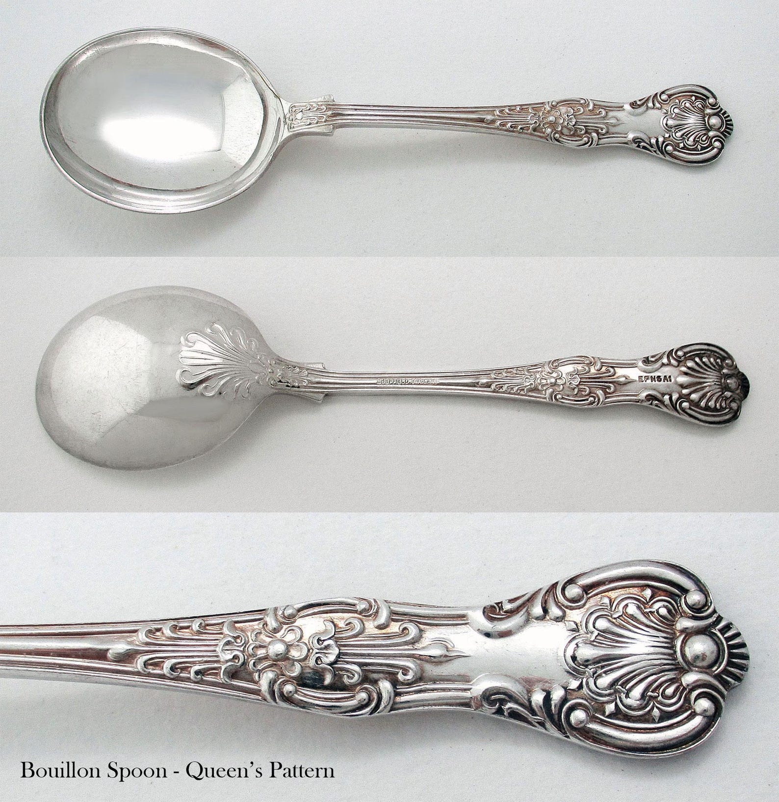 Rare Queens Pattern Sheffield C1880 Antique Silver Plated Cutlery ...