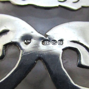 70s Retro Ari D Norman London Import Hallmarks Solid Sterling Silver ...